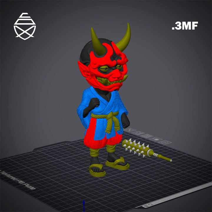 3D Printable Oni chibi by PipeCox