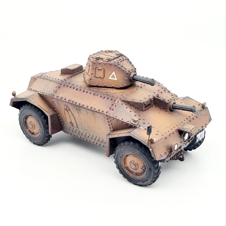 3D Printable Alvis Straussler AC3D Armored Car (KNIL+UK, WW2) by Wargame3d