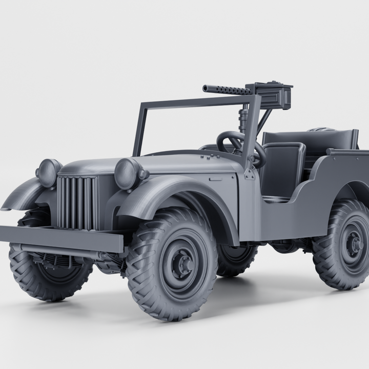 3D Printable Bantam Blitz Buggy (Ford GP) (KNIL+US, WW2) by Wargame3d