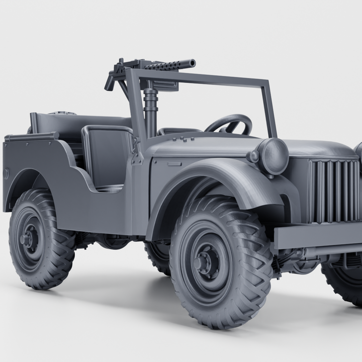 3D Printable Bantam Blitz Buggy (Ford GP) (KNIL+US, WW2) by Wargame3d