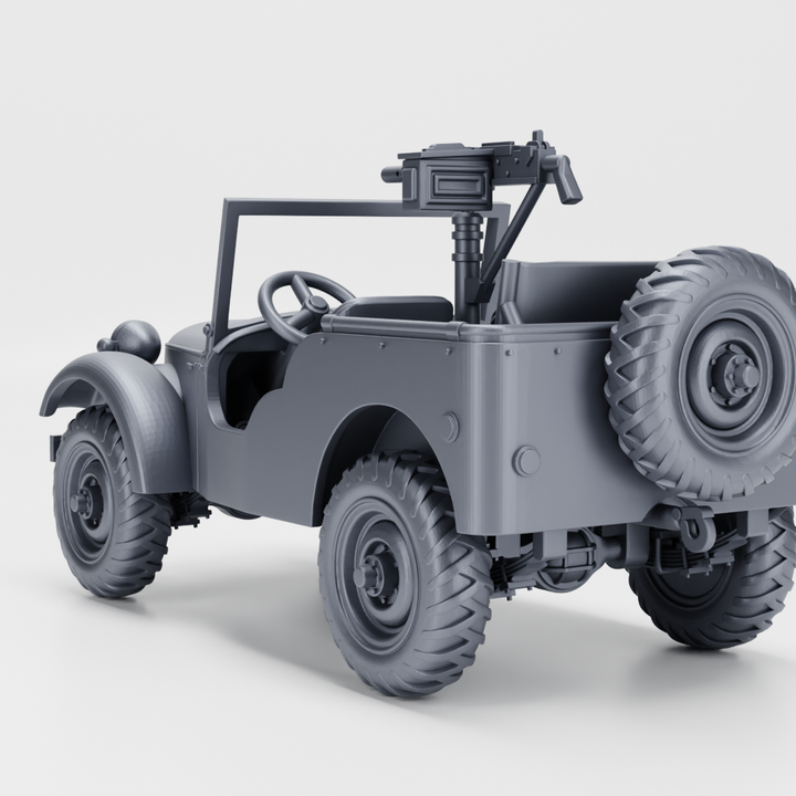3D Printable Bantam Blitz Buggy (Ford GP) (KNIL+US, WW2) by Wargame3d
