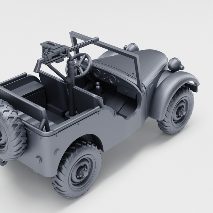 3D Printable Bantam Blitz Buggy (Ford GP) (KNIL+US, WW2) by Wargame3d