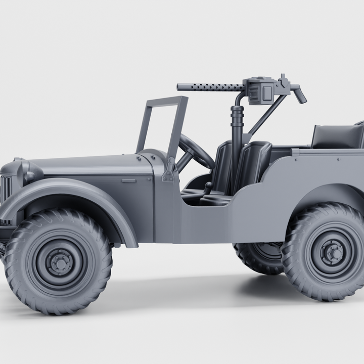 3D Printable Bantam Blitz Buggy (Ford GP) (KNIL+US, WW2) by Wargame3d