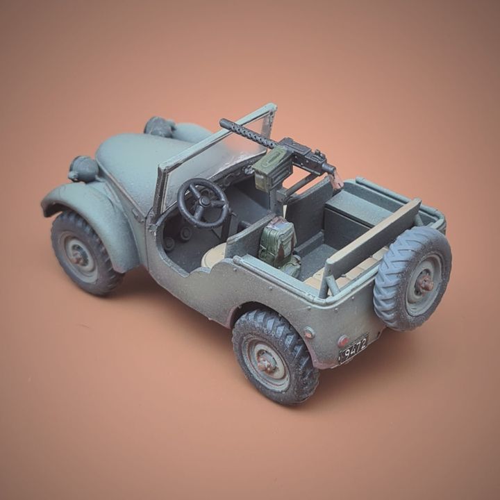 3D Printable Bantam Blitz Buggy (Ford GP) (KNIL+US, WW2) by Wargame3d