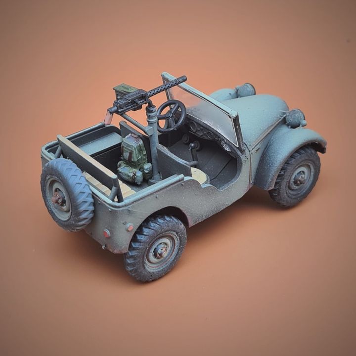 3D Printable Bantam Blitz Buggy (Ford GP) (KNIL+US, WW2) by Wargame3d