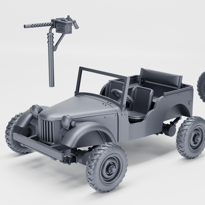 3D Printable Bantam Blitz Buggy (Ford GP) (KNIL+US, WW2) by Wargame3d