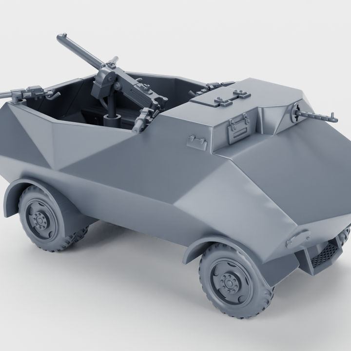 3D Printable Braat Overvalwagen AA version (KNIL, 1940-1962) by Wargame3d
