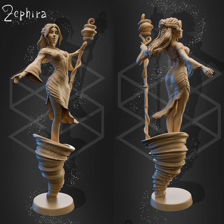 3D Printable Zephira-Guardian of the Forest by Claudia'Sculpts