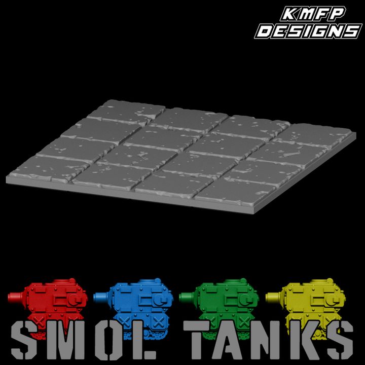 3D Printable SMOL Tanks - Tile Set by KMFP Designs