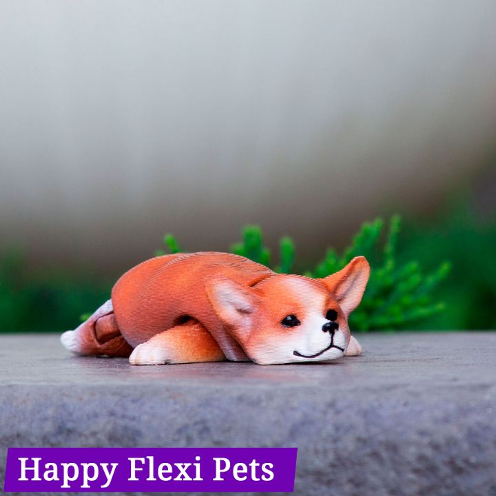 3D Printable Pembroke Welsh corgi the print in place toy (#17) by Happy ...