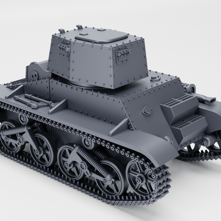3D Printable Vickers Light Tank Dutchman (M1936 Dutchman) (KNIL+UK ...