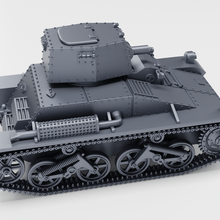 3D Printable Vickers Light Tank Dutchman (M1936 Dutchman) (KNIL+UK ...