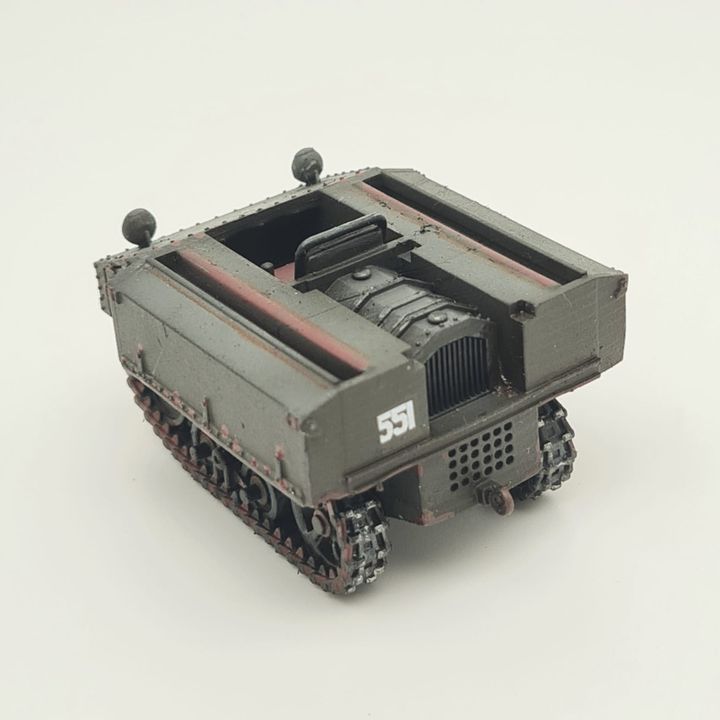 3D Printable Vickers Utility Tractor VLC (Dutch version, KNIL, Interwar ...