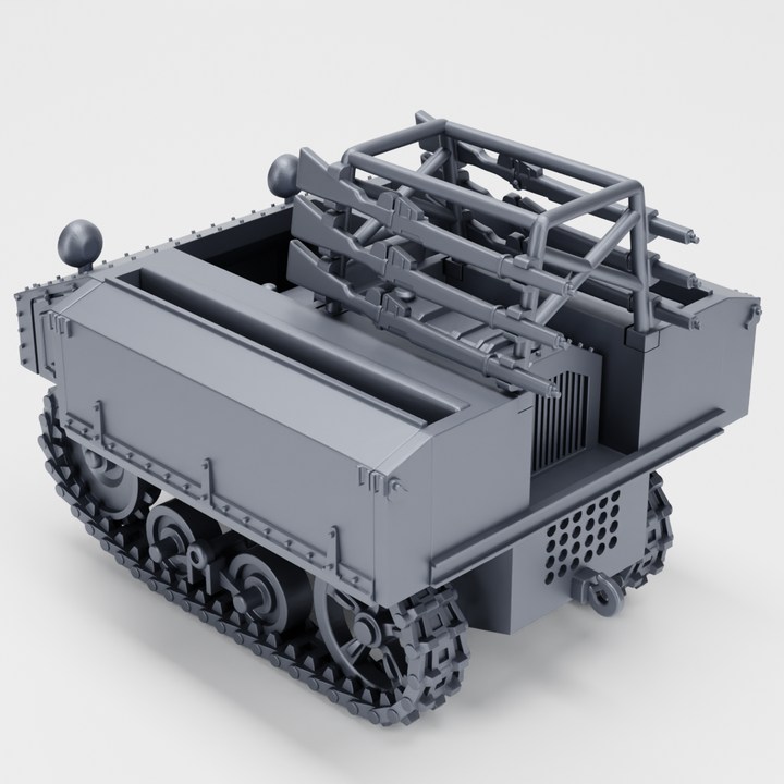 3D Printable Vickers Utility Tractor VLC (Dutch version, KNIL, Interwar ...