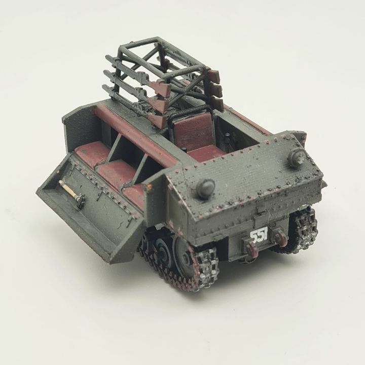 3D Printable Vickers Utility Tractor VLC (Dutch version, KNIL, Interwar ...