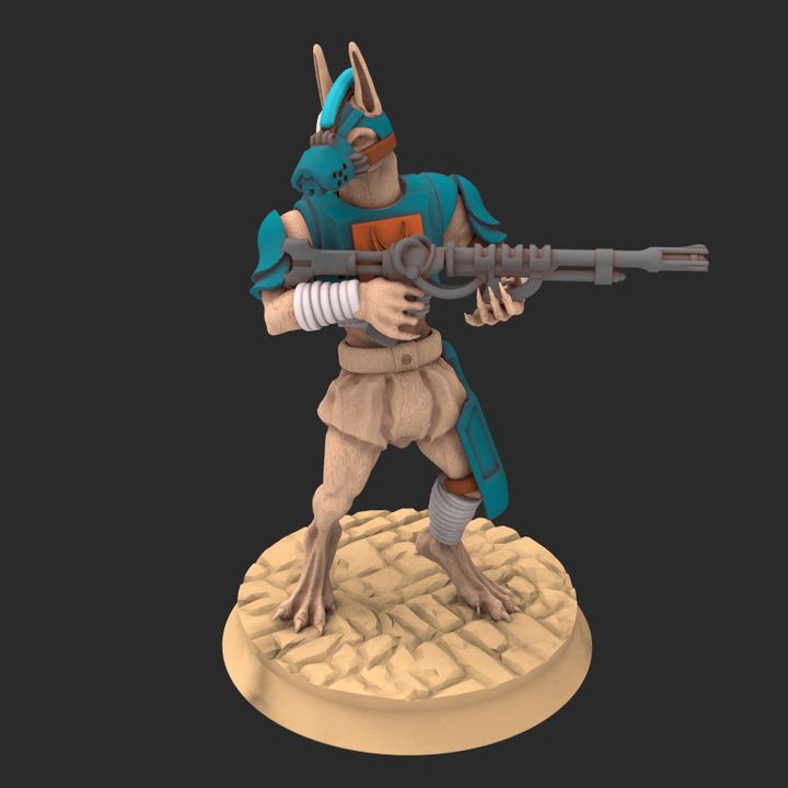 3D Printable Ta-Khefet – Geb | Laser Rifles – Modular Greanan Infantry ...