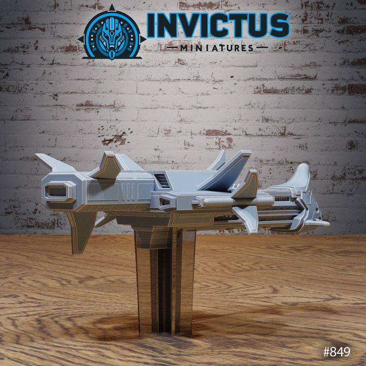 3D Printable Flagman Star Ship (Tactical) / Star Battle Vehicle / Alien ...