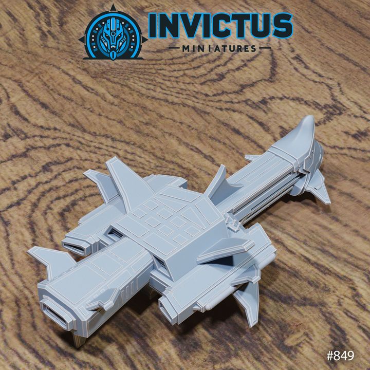 3D Printable Flagman Star Ship (Tactical) / Star Battle Vehicle / Alien ...