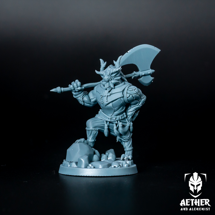 3D Printable Dragonborn Lava Warrior by Aether and Alchemist