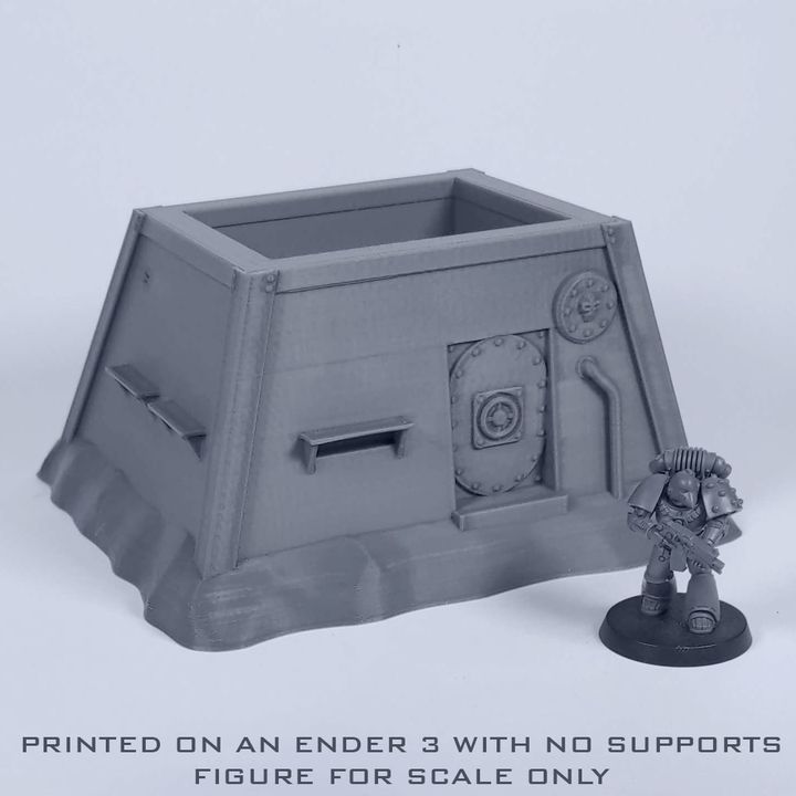 3D Printable Retro Reinforced Bunker by Doctor Spork