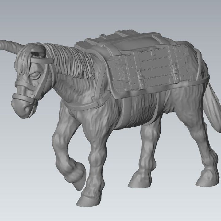 3D Printable 28 mm generic mule tow by Studio Grozny