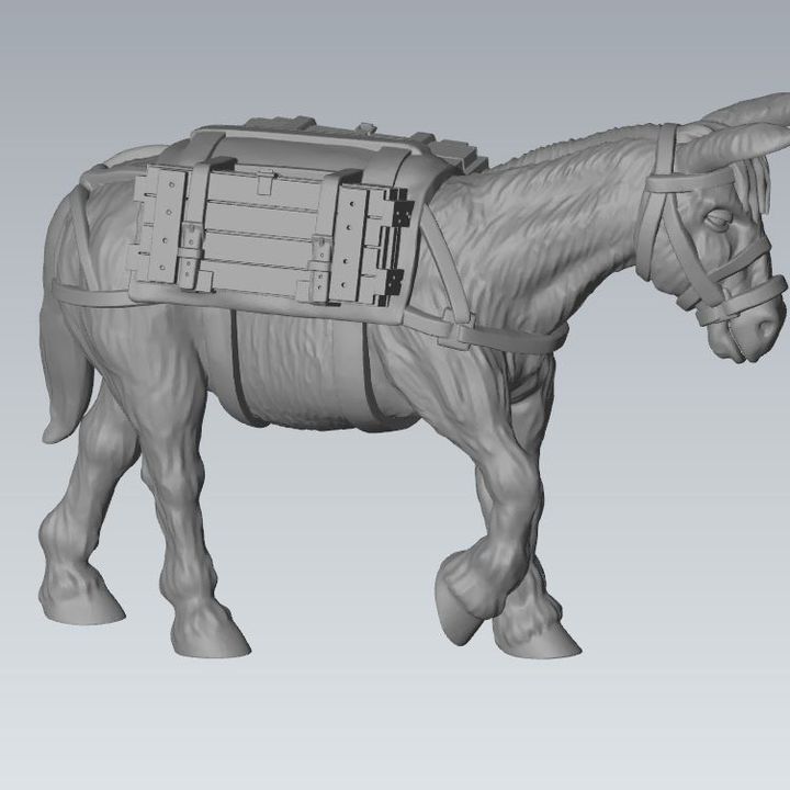3D Printable 28 mm generic mule tow by Studio Grozny