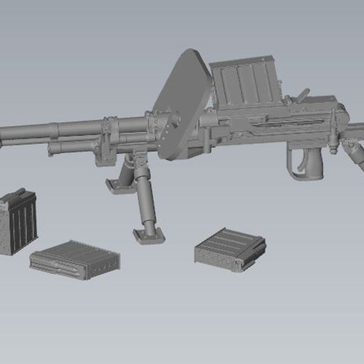 3D Printable 28 mm Japan type 97 anti tank rifle by Studio Grozny