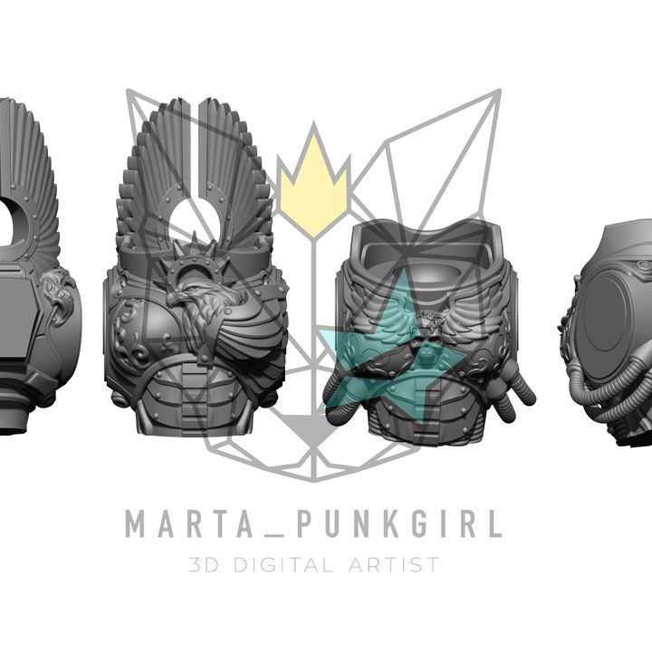 3D Printable Grecoroman TORSO by MartaPunkGirl