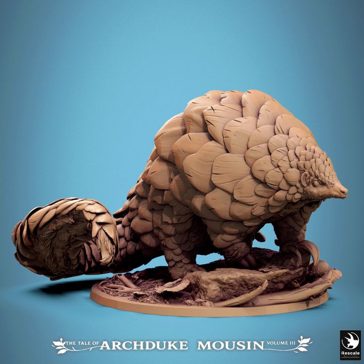 3D Printable Pangolin by Rescale Miniatures