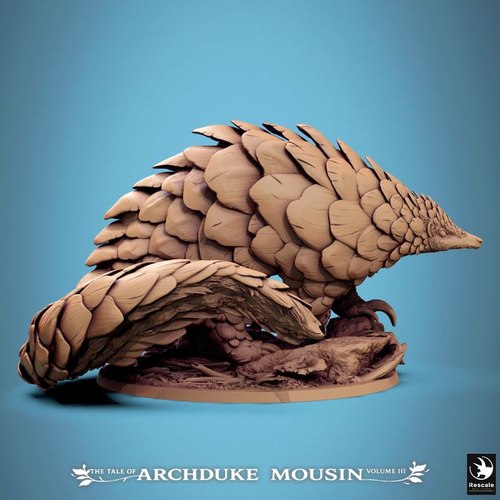 3D Printable Pangolin by Rescale Miniatures