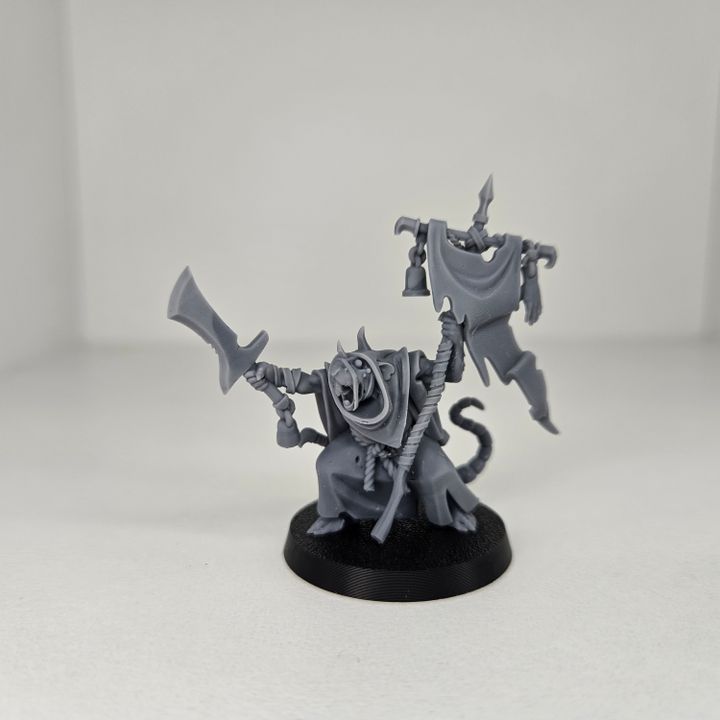 3D Printable Ratfolk Plague Monk by Manuel Boria