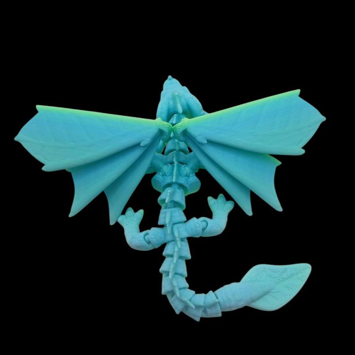 3D Printable Articulated Leafwing Dragon Baby Flexi by The Dragon's Den