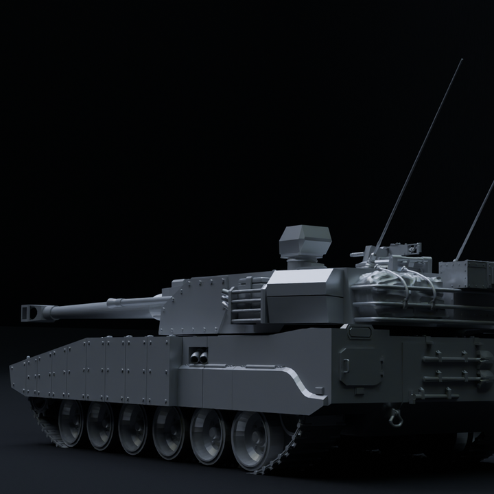 3D Printable Swedish STRV 2000 MBT by The Military Industrial Complex