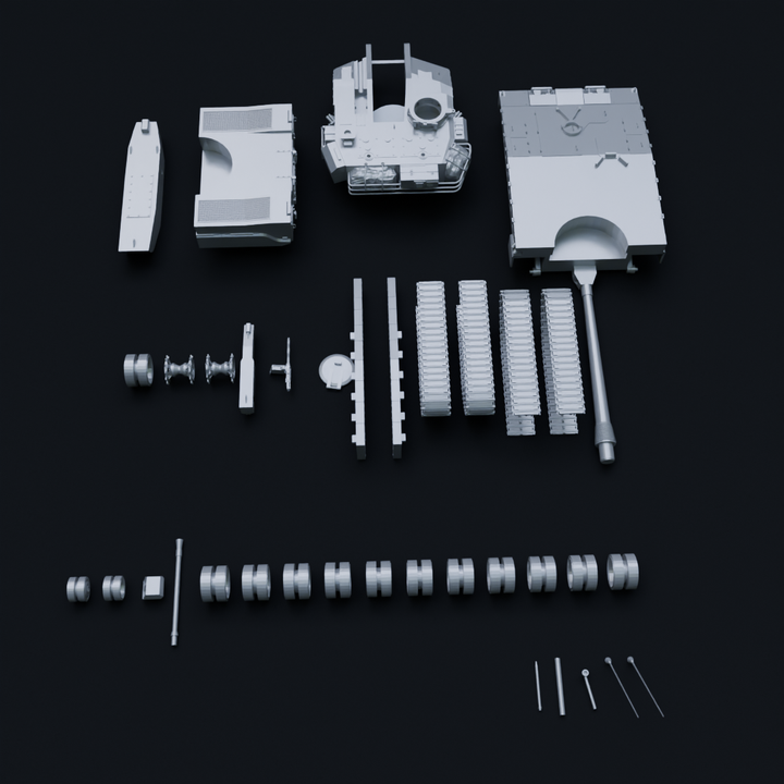 3D Printable Swedish STRV 2000 MBT by The Military Industrial Complex