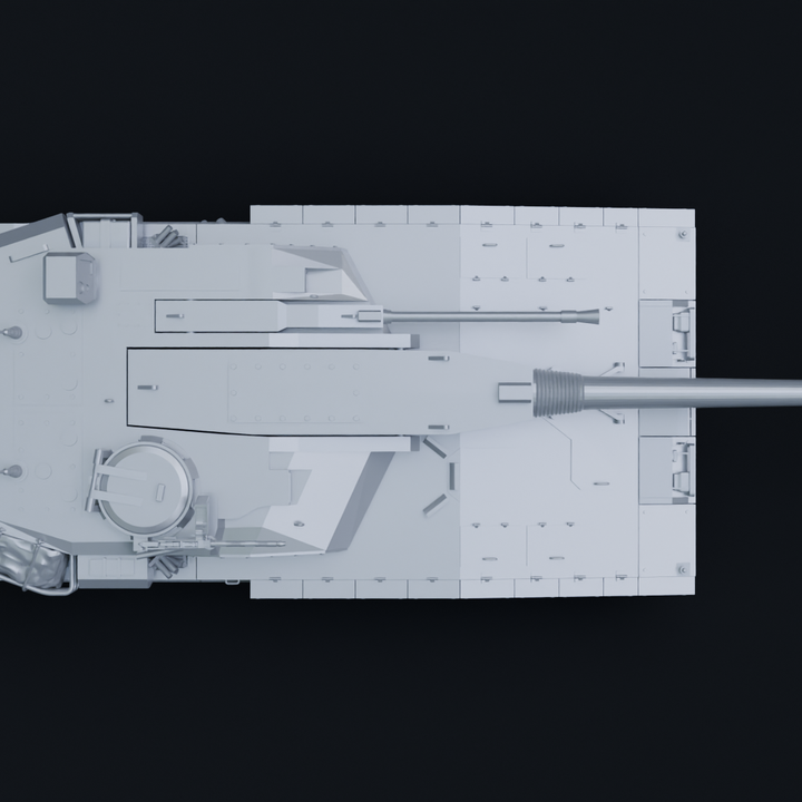 3D Printable Swedish STRV 2000 MBT by The Military Industrial Complex