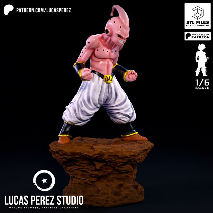 3D Printable KID BUU by Lucas Perez