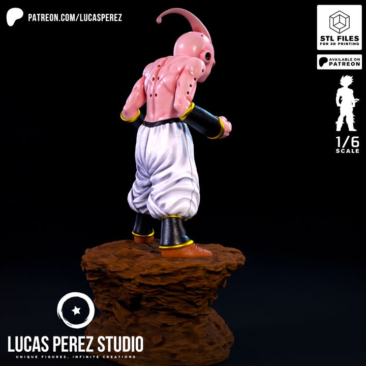 3D Printable KID BUU by Lucas Perez