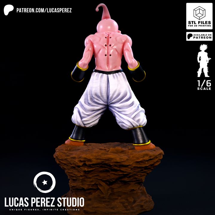 3D Printable KID BUU by Lucas Perez