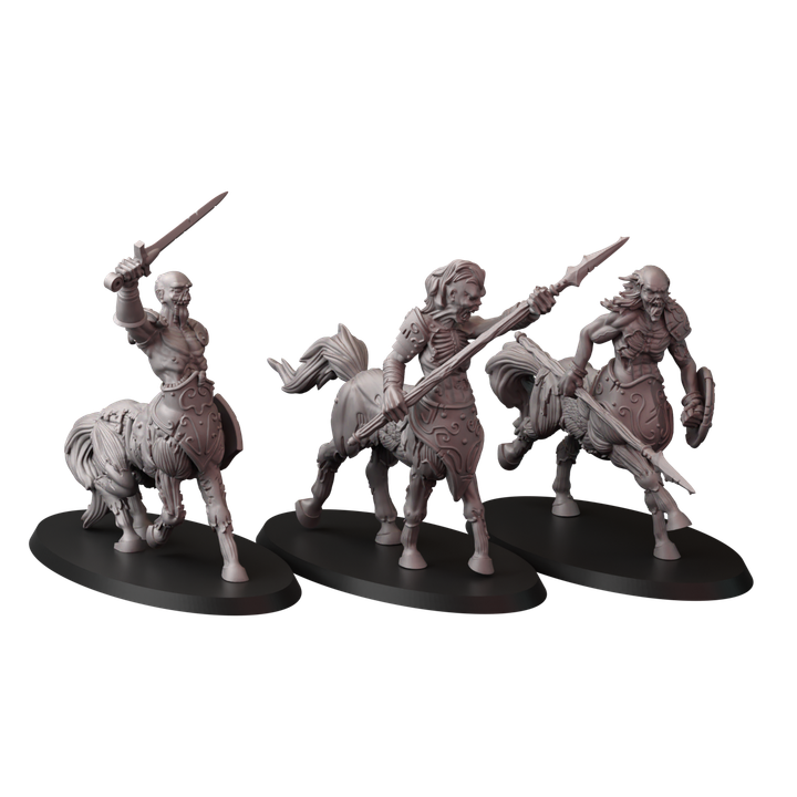 3D Printable Zombie Centaurs by Crosslances