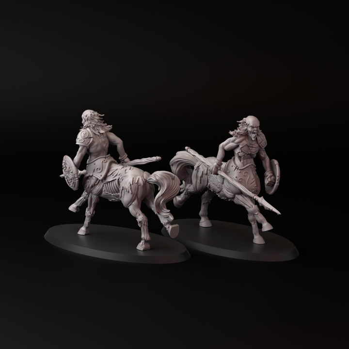 3D Printable Zombie Centaurs by Crosslances