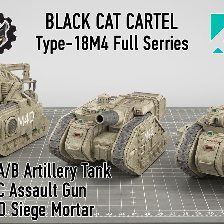3D Printable 3-in-1 Type-18M4 Self-Propelled Artillery Sub-Series (Type ...