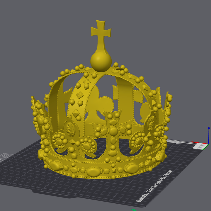 3D Printable The crown of Henry VIII by Qiang Gao