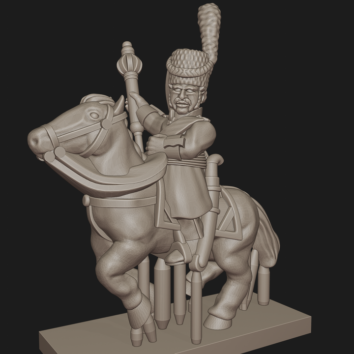 3D Printable 6-15mm Matvei Platov NAP-RU-25 by Turner Miniatures