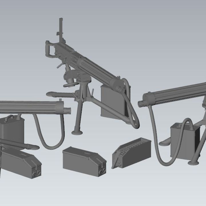 3D Printable 28 mm Vickers 303 MMG by Studio Grozny