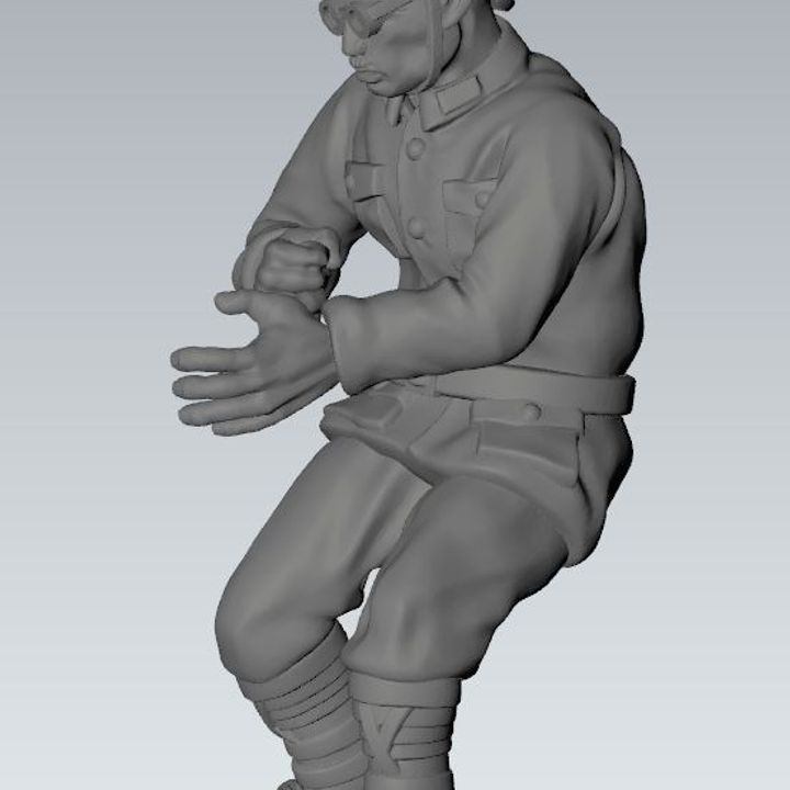 3D Printable 28 mm Japanese AA artillery crew by Studio Grozny