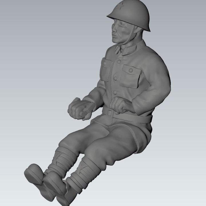 3D Printable 28 mm Japanese AA artillery crew by Studio Grozny