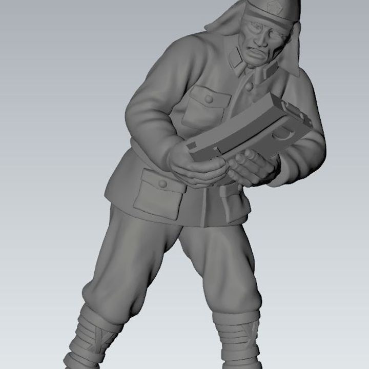 3D Printable 28 mm Japanese AA artillery crew by Studio Grozny