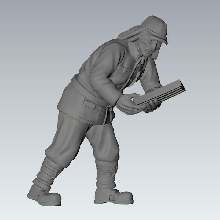 3D Printable 28 mm Japanese AA artillery crew by Studio Grozny