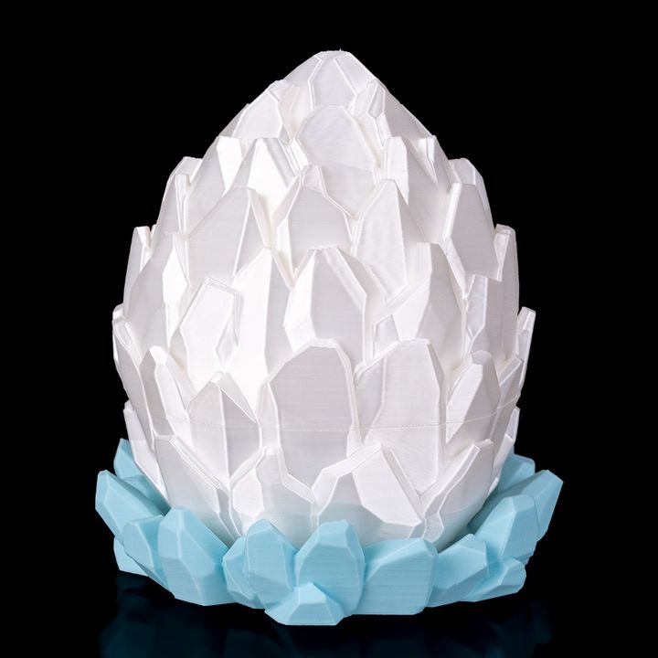 3D Printable Crystal Dragon Egg by Stlflix