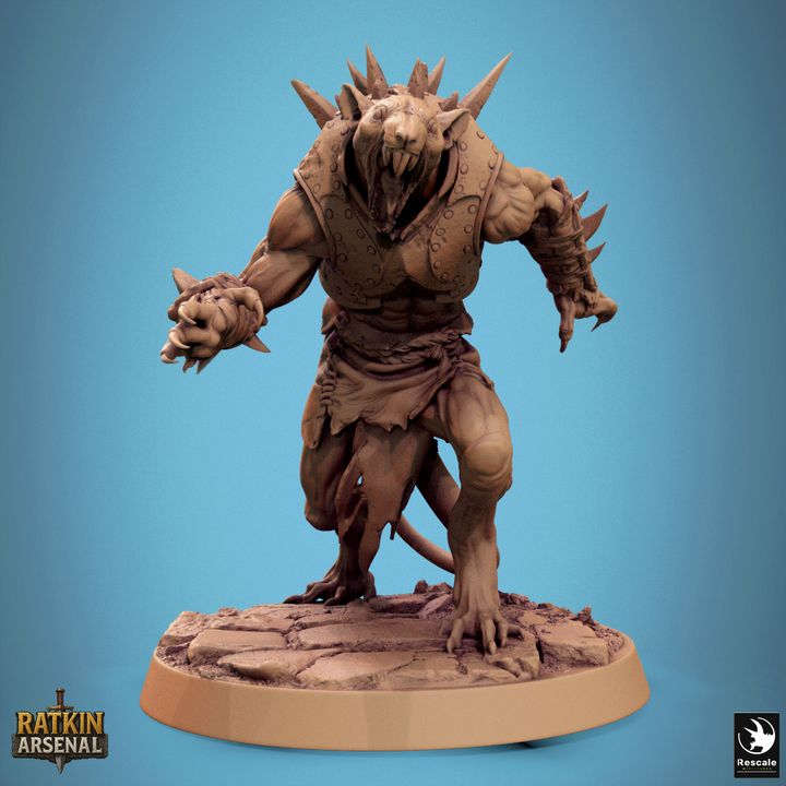 3D Printable Pack Ratfolk Soldier by Rescale Miniatures